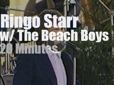 Ringo Starr sits in with the Beach Boys in DC (1984) | RadioVideo.Music